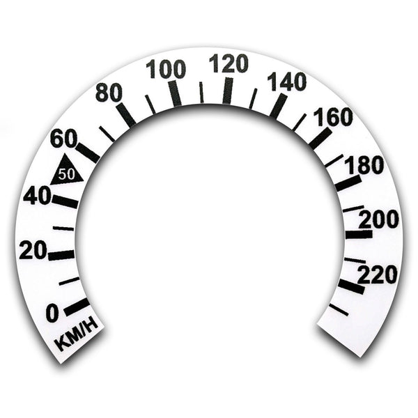 Harley-Davidson Speedometer Conversion Sticker | Stickerhauz