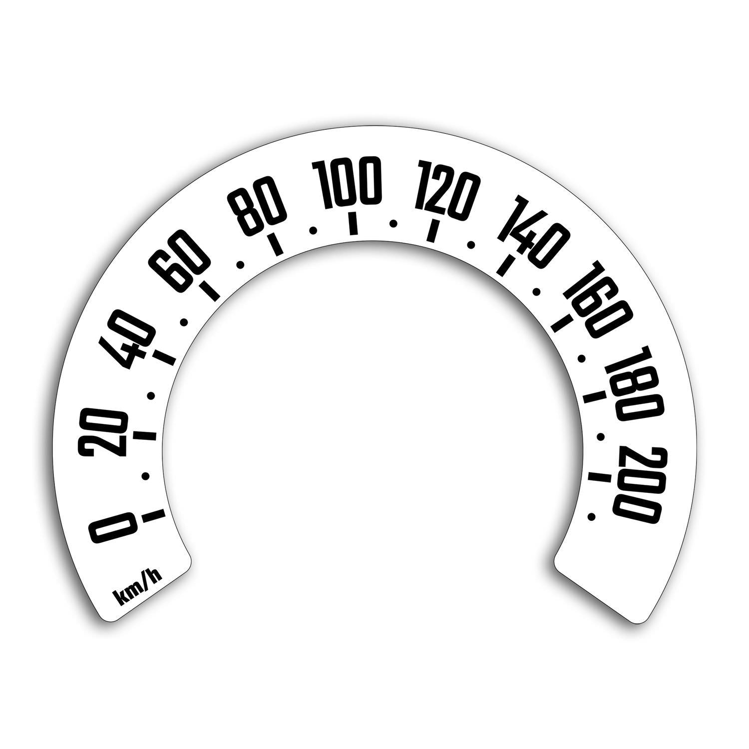 Harley-Davidson Speedometer Conversion Sticker | Stickerhauz