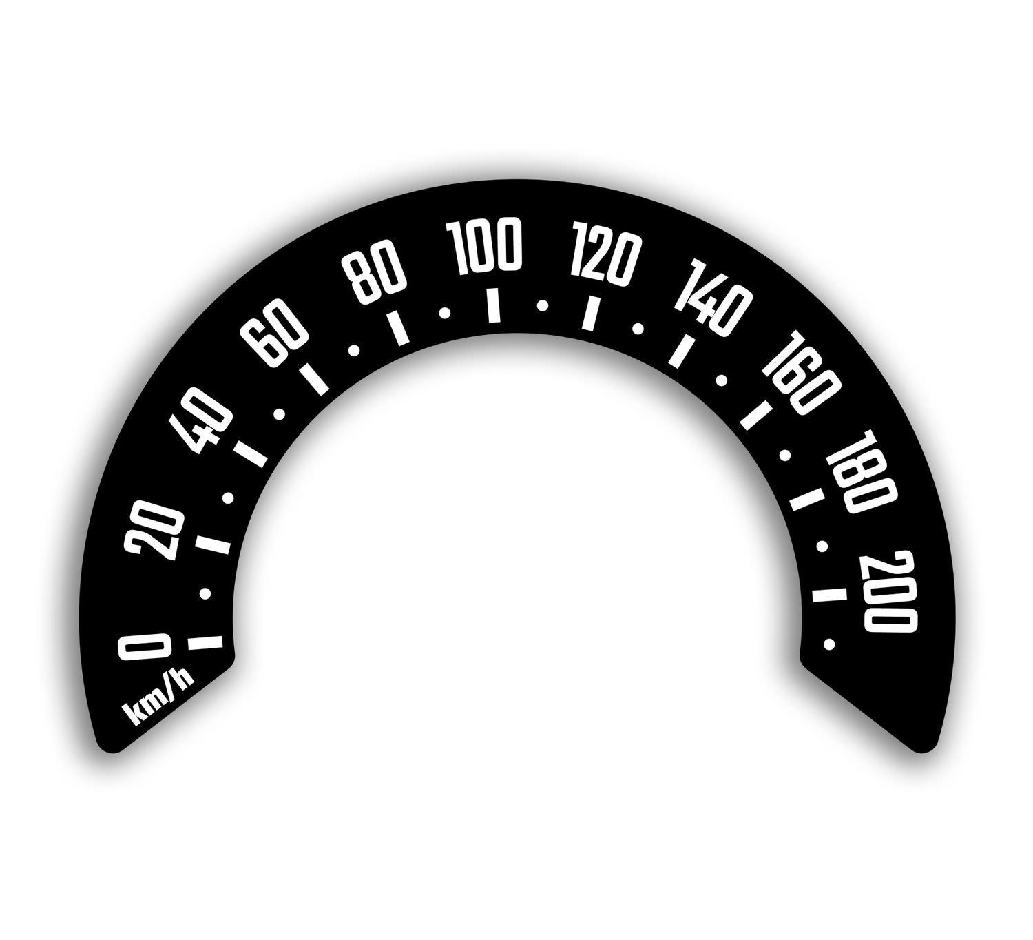 Harley-Davidson Speedometer Conversion Sticker | Stickerhauz