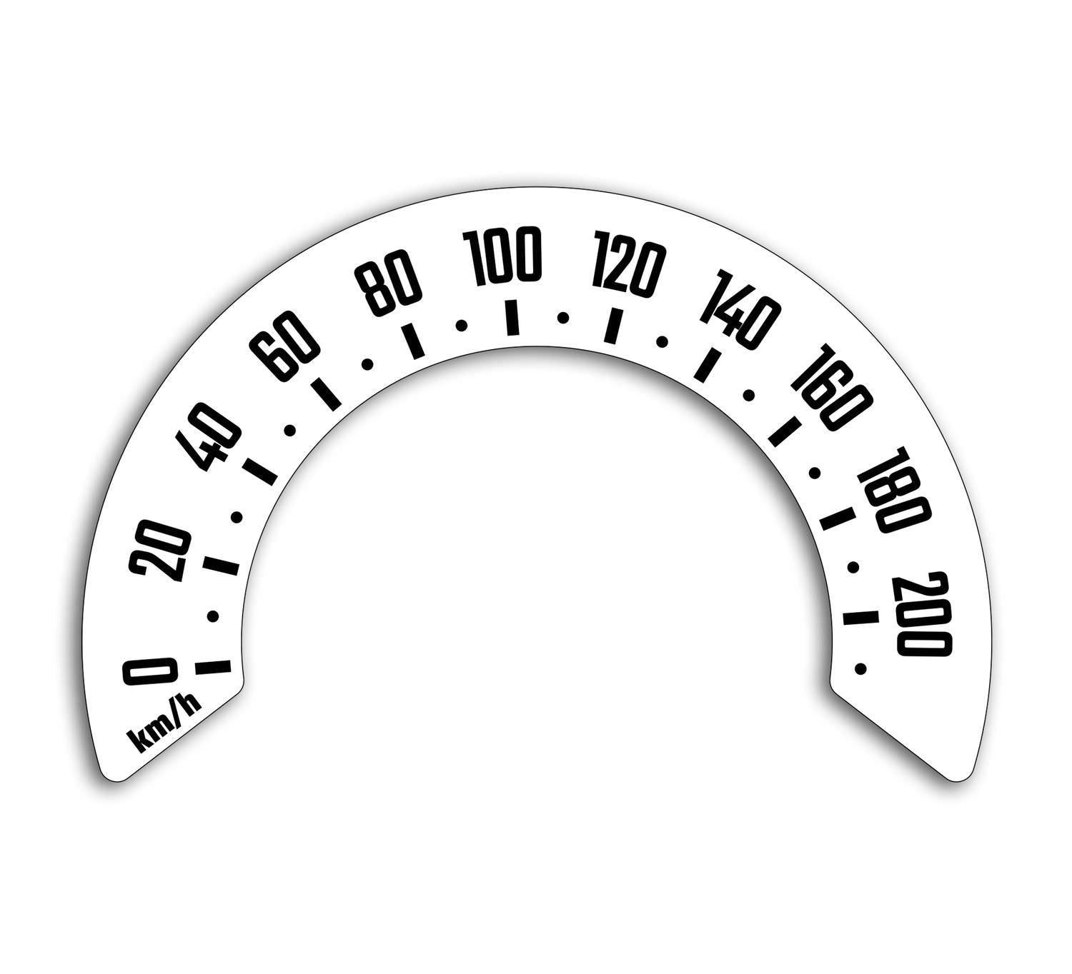 Harley-Davidson Speedometer Conversion Sticker | Stickerhauz