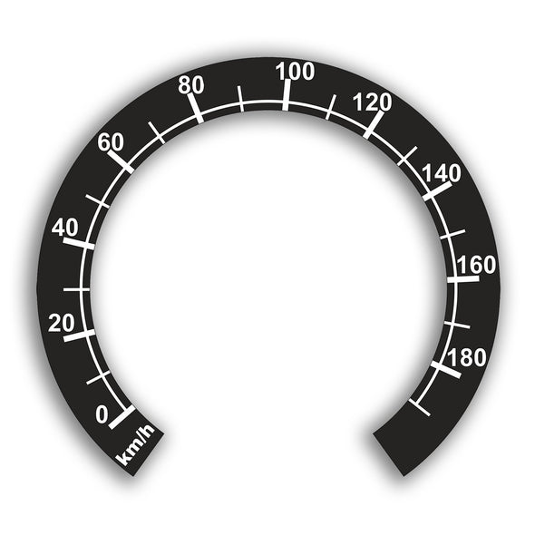 Harley-Davidson Speedometer Conversion Sticker | Stickerhauz