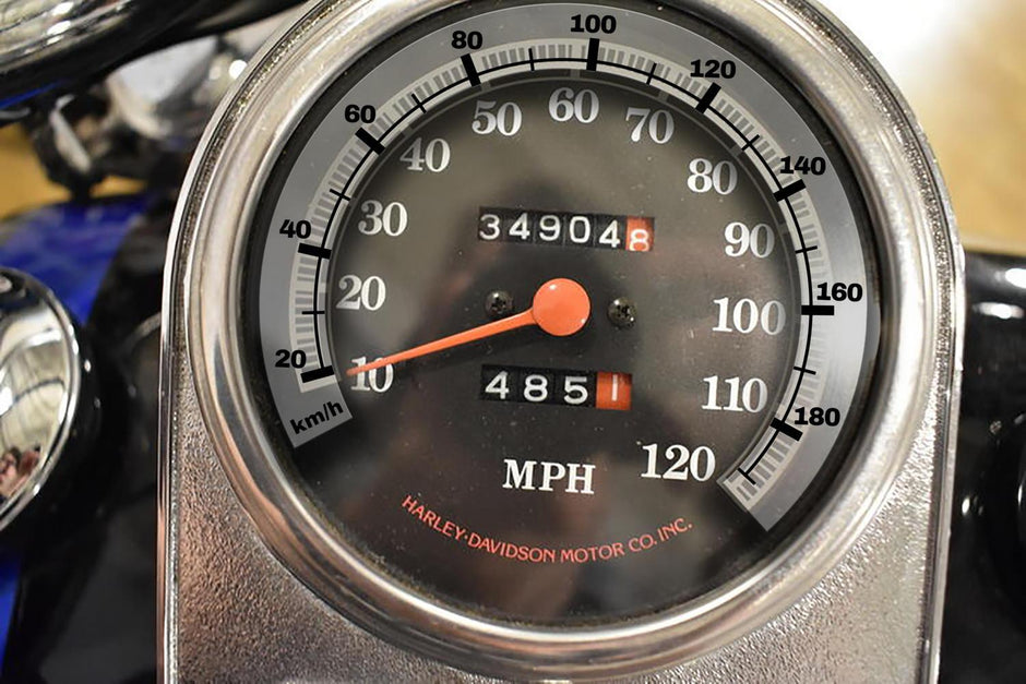 Harley-Davidson Speedometer Conversion Sticker | Stickerhauz